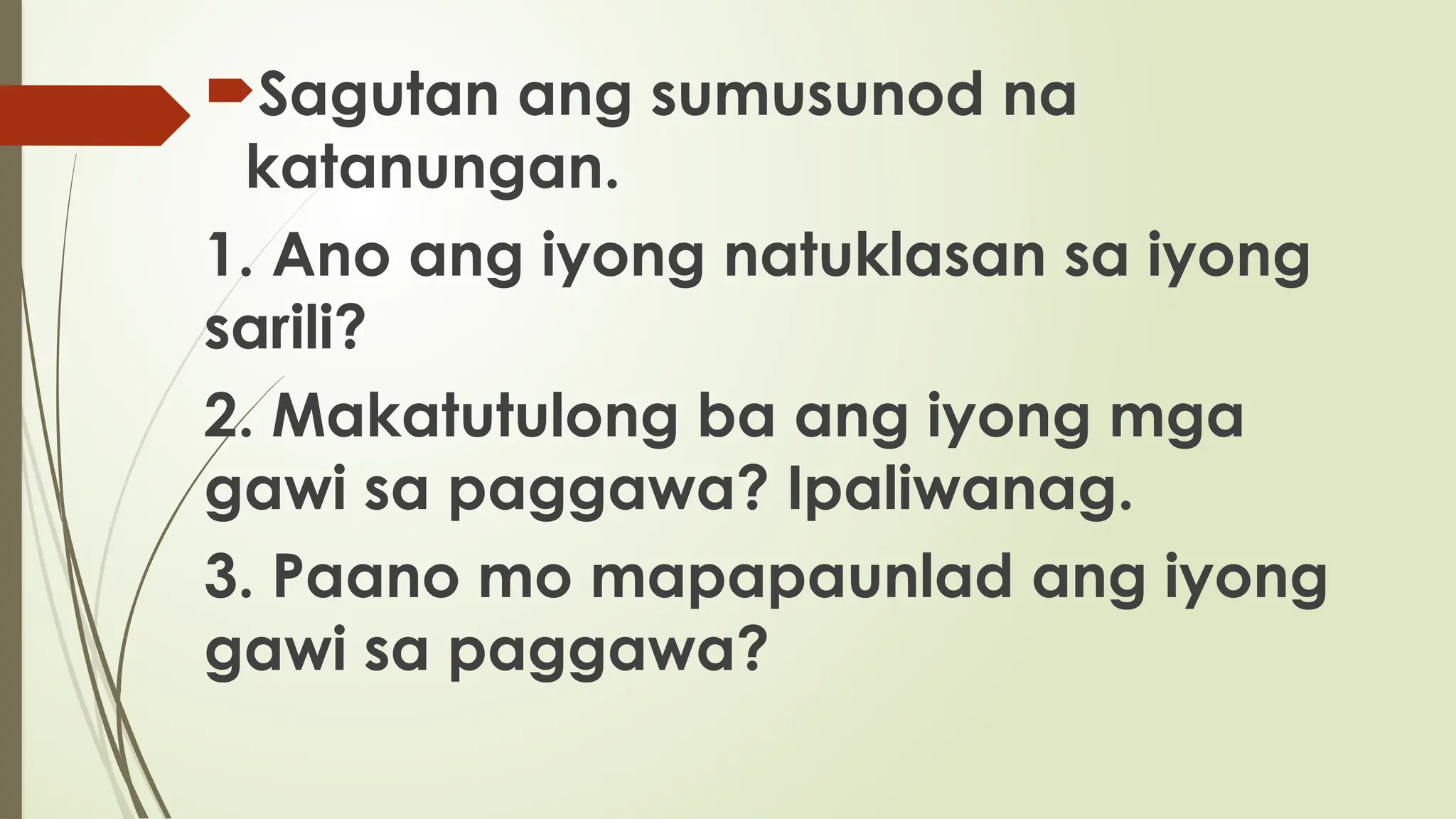 ANG PAGGAWA BILANG PAGLILINGKOD AT PAGTATAGUYOD NG DIGNIDAD.pptx