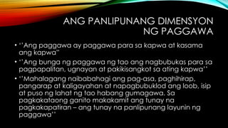 Edukasyon sa Pagpapahalaga_Grade 9- Ang Paggawa Bilang Paglilingkod at Pagtataguyod ng Dignidad ...