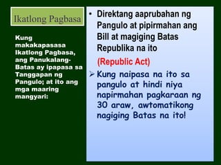 Ang paggawa ng batas | PPTX