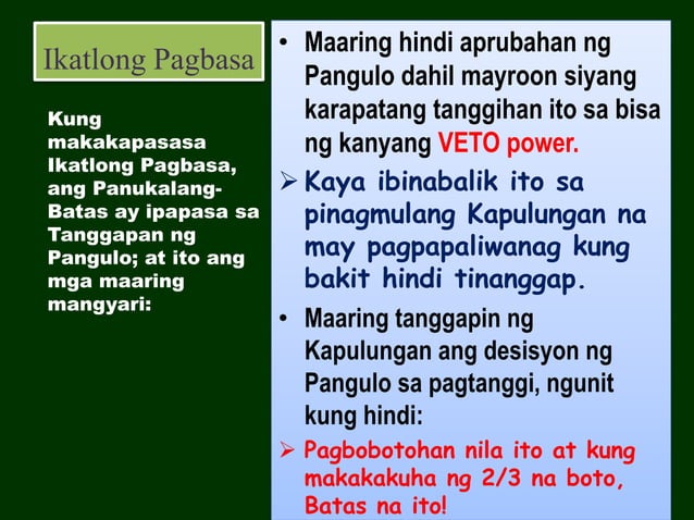 Ang paggawa ng batas | PPTX