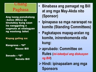 Ang paggawa ng batas | PPTX