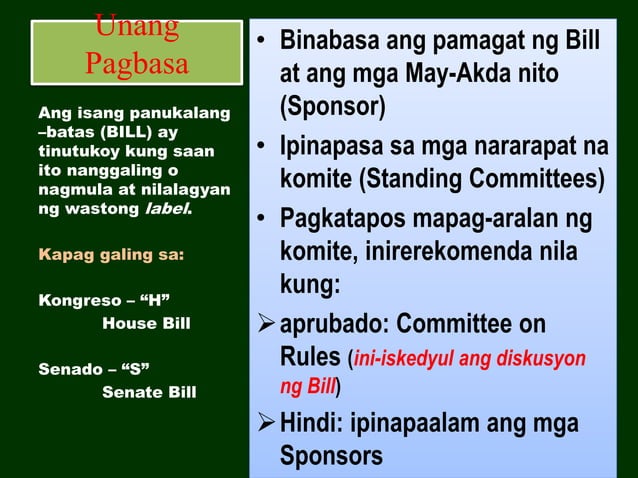 Ang paggawa ng batas | PPTX