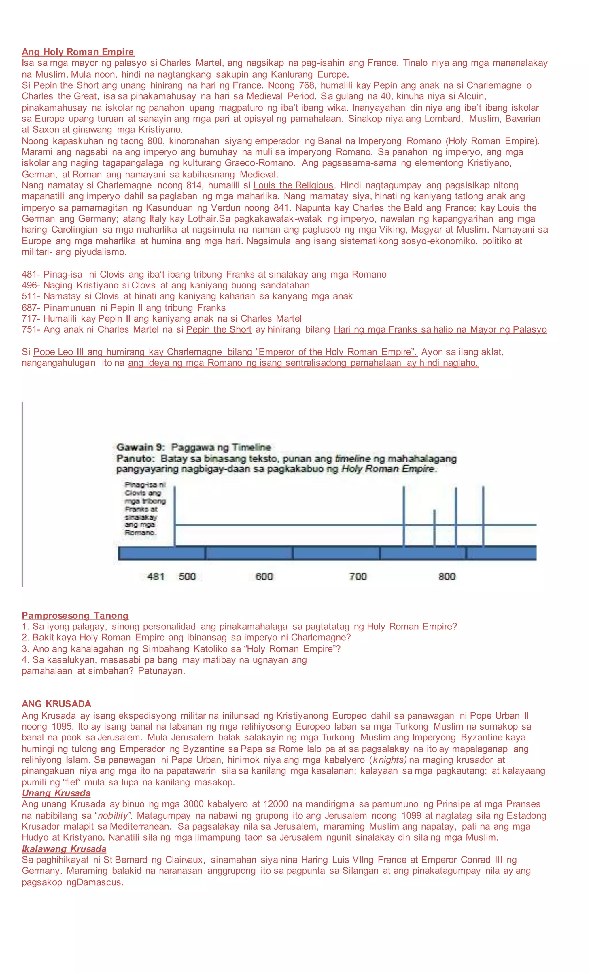 Ang paghina at tuluyang pagbagsak ng imperyo | DOCX