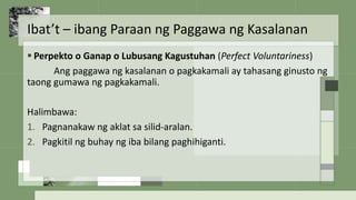 Ang pagiging mapanagutan sa pagkilos | PPTX