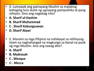 Ang paglaganap ng relihiyong islam | PPTX