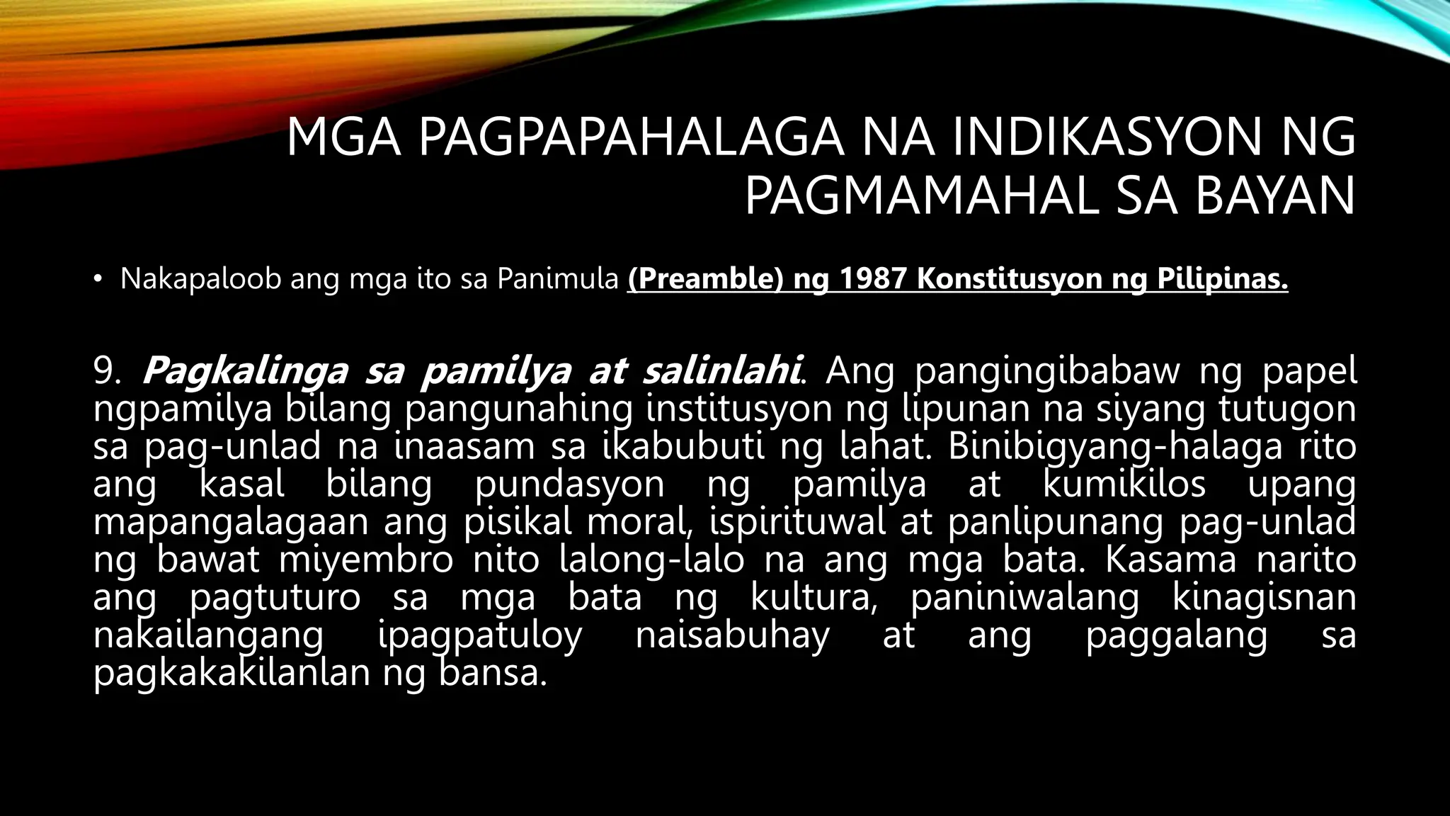Ang Pagmamahal at pagpapahalaga sa Bayan.pptx