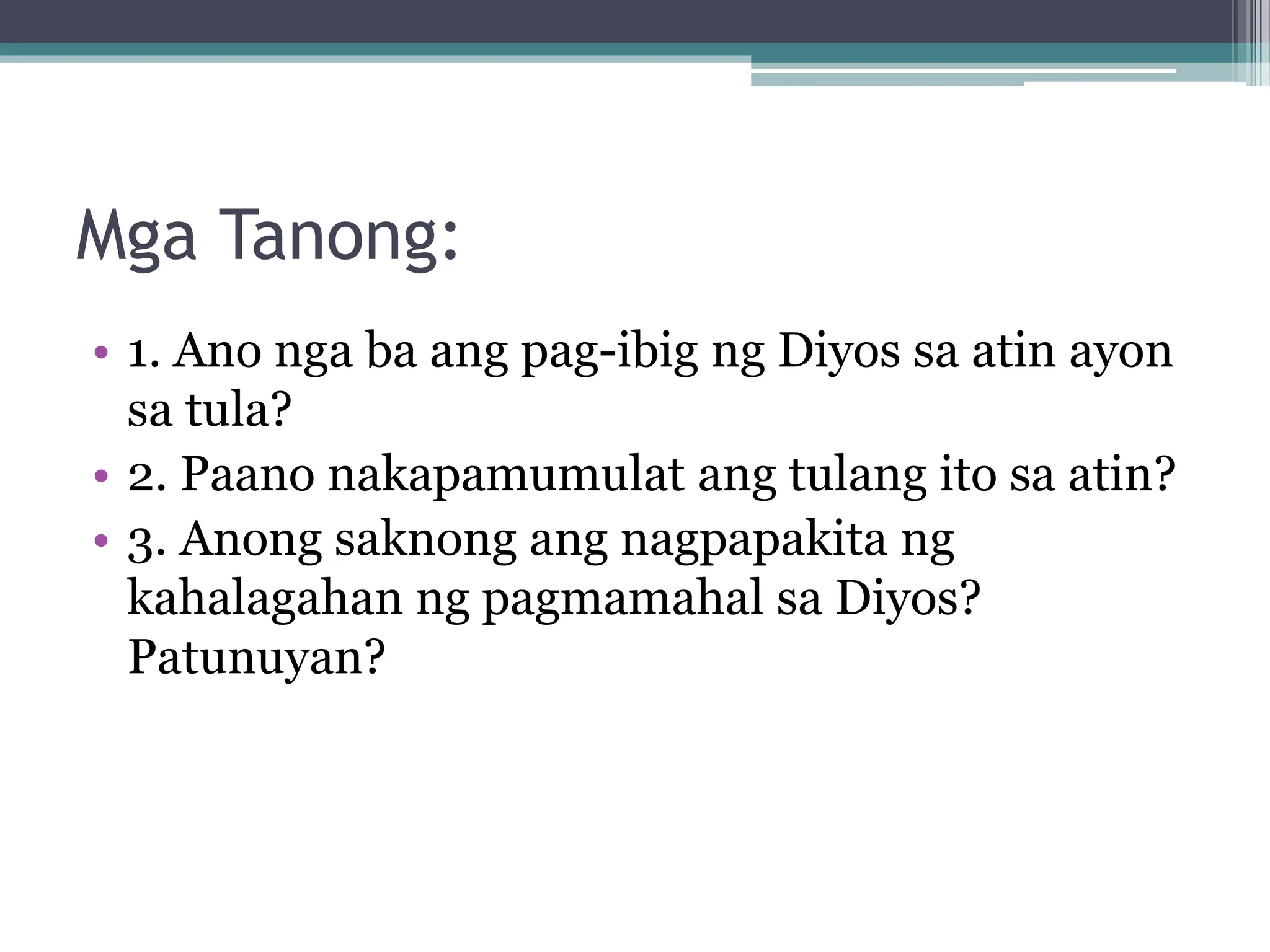 Ang Pagmamahal sa Diyos.pptx