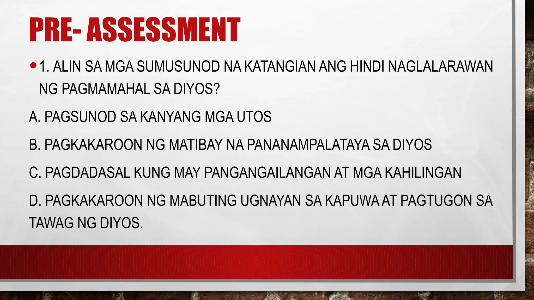 Ang Pagmamahal sa Diyos module 1, quarter 3.pptx