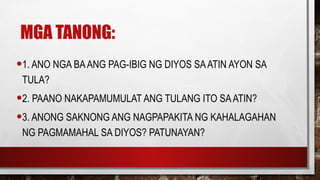 Ang Pagmamahal sa Diyos module 1, quarter 3.pptx