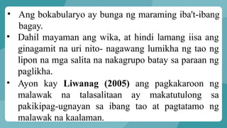Ang Pagsasaling Wika, paraan ng pagpapayaman ng bokabularyo.pptx