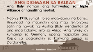 ANG PAG SISIMULA AT PANGYAYARI SA UNANG DIGMAANG PANDAIGDIG.pptx