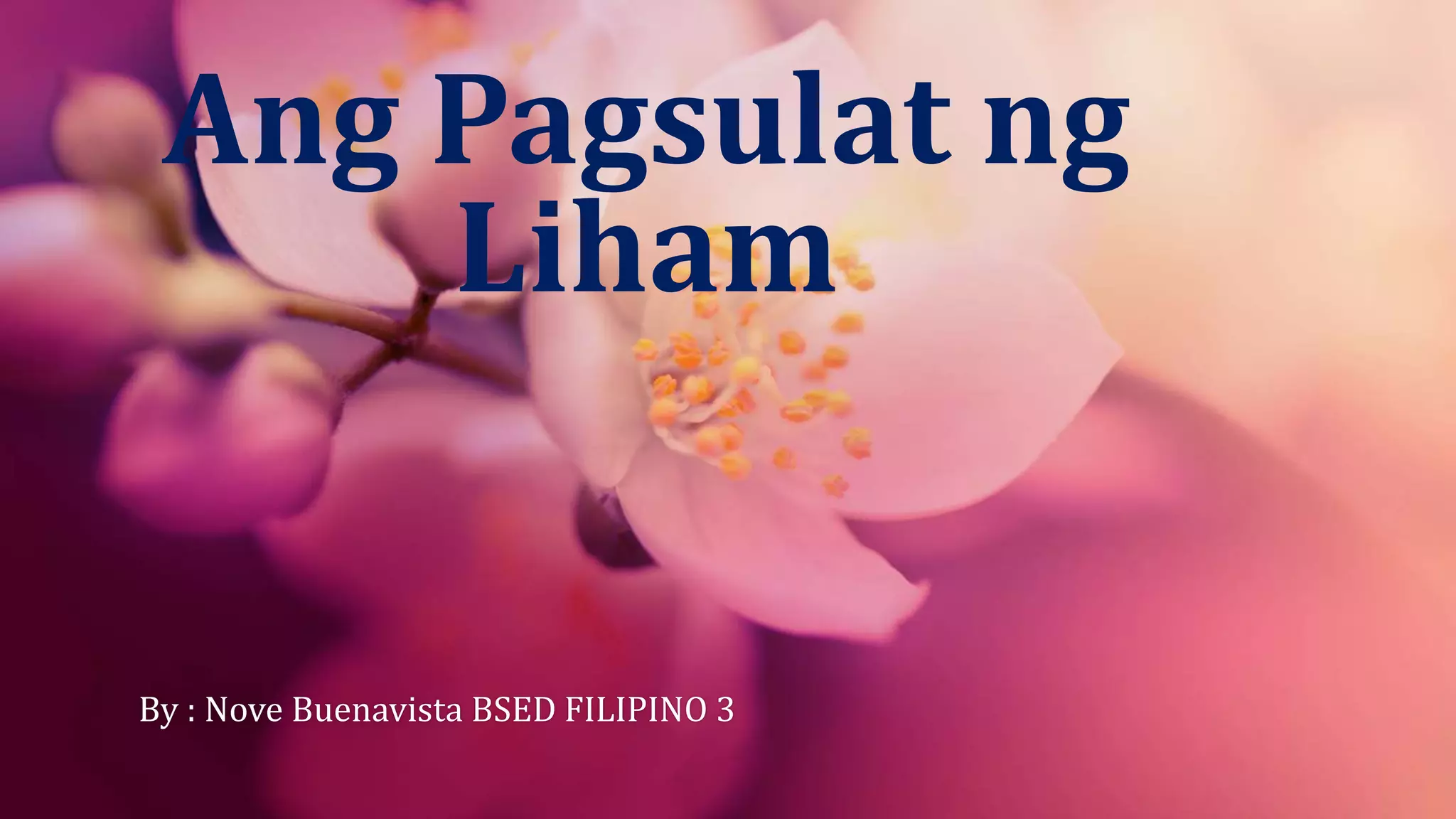 Ang pagsulat ng liham | PPTX