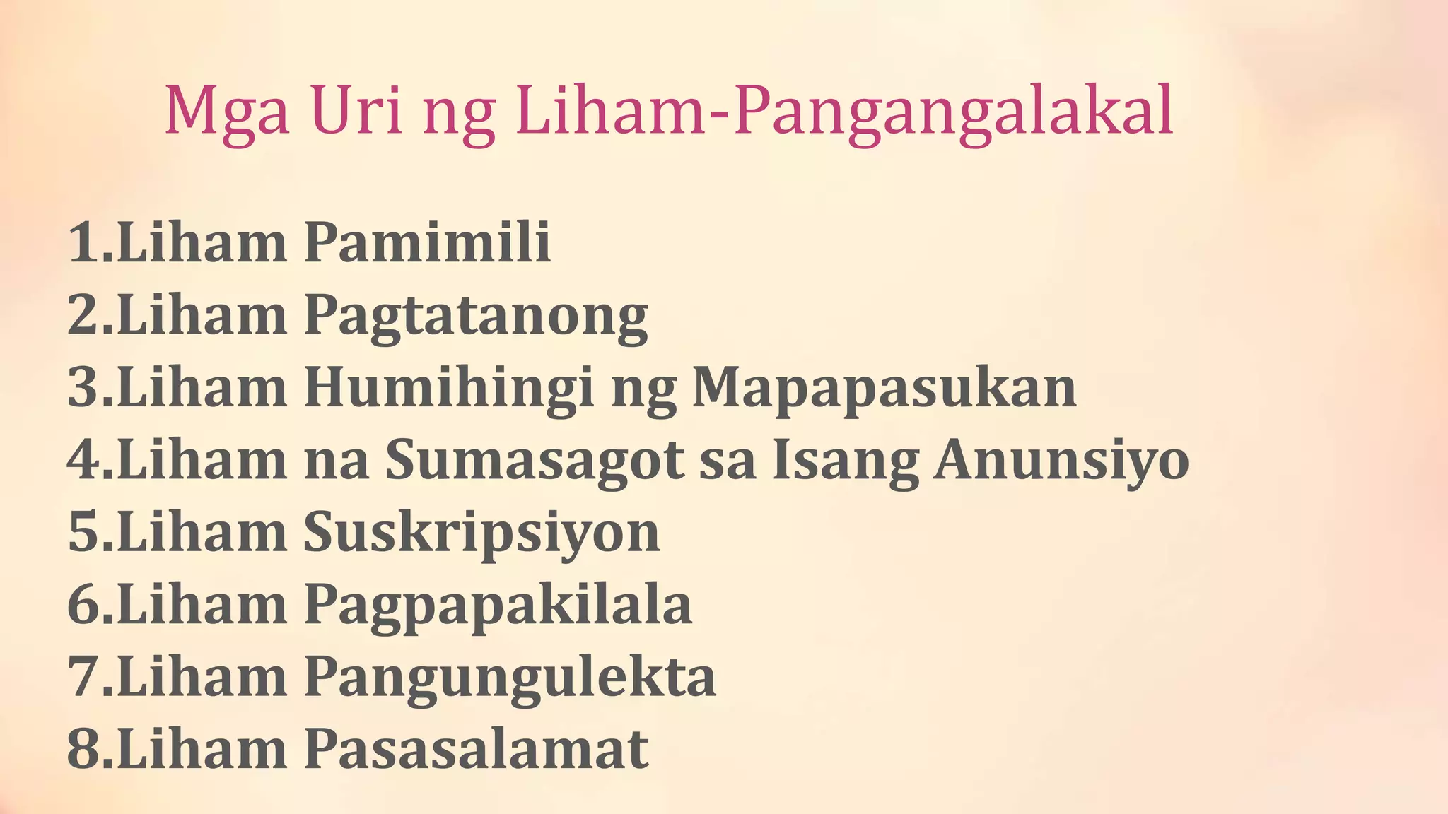 Ang pagsulat ng liham | PPTX