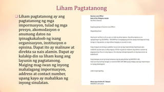 Ang pagsulat ng liham | PPTX