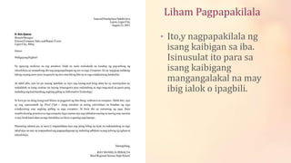 Ang pagsulat ng liham | PPTX