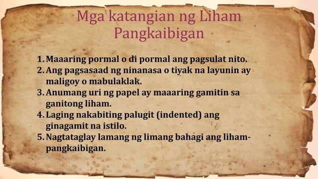 Ang pagsulat ng liham | PPTX