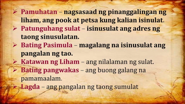 Ang pagsulat ng liham | PPTX