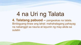 Ang pagtatalata | PPTX