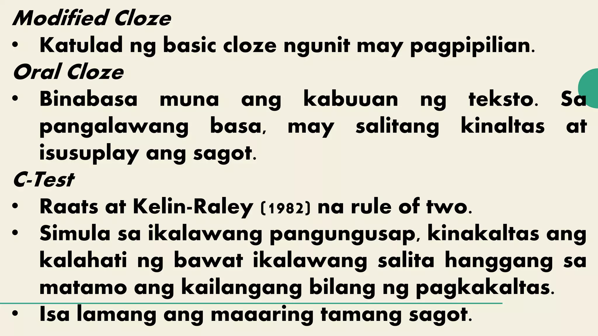Ang pagtataya ng natutuhan sa pilipino | PPTX