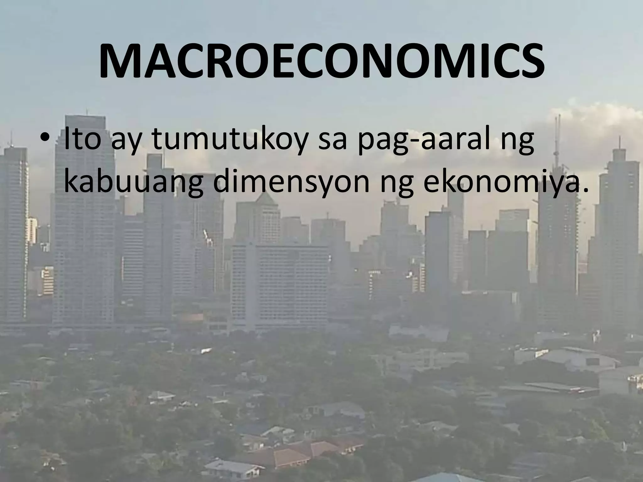 Ang paikot na daloy ng ekonomiya | PPTX
