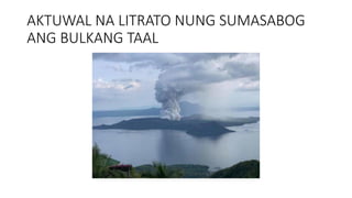 Ang paksabog ng bulkang taal | PDF