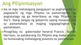 Ang Pamahalaang Kolonyal | PPTX