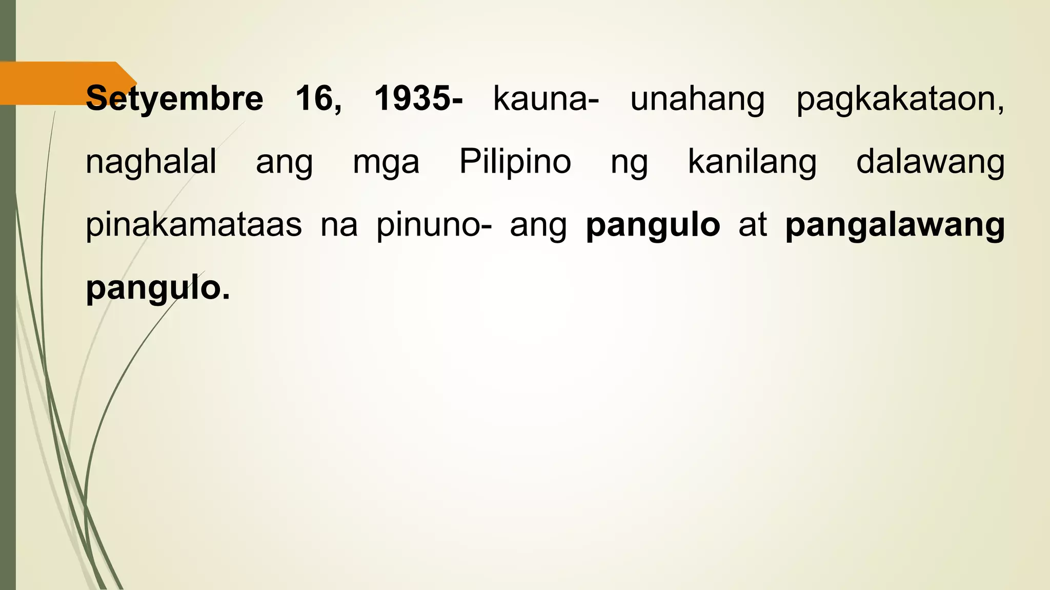 Ang Pamahalaang Komonwelt ng Pilipinas | PPTX