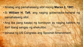 Ang Pamahalaang Militar at Sibil | PPTX