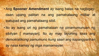 Ang Pamahalaang Militar at Sibil | PPTX