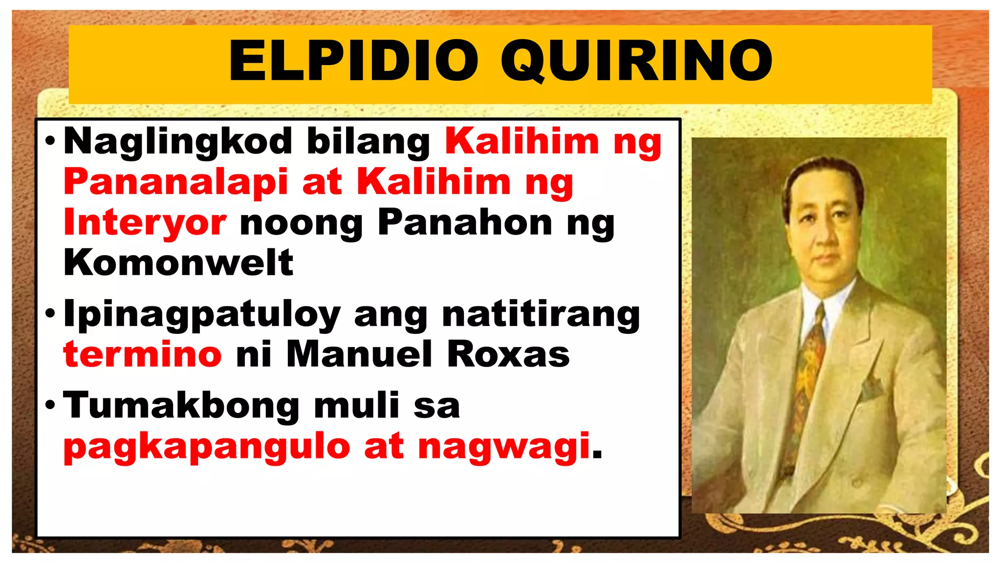 Ang Pamamahala ni Elpidio Quirino.pptx