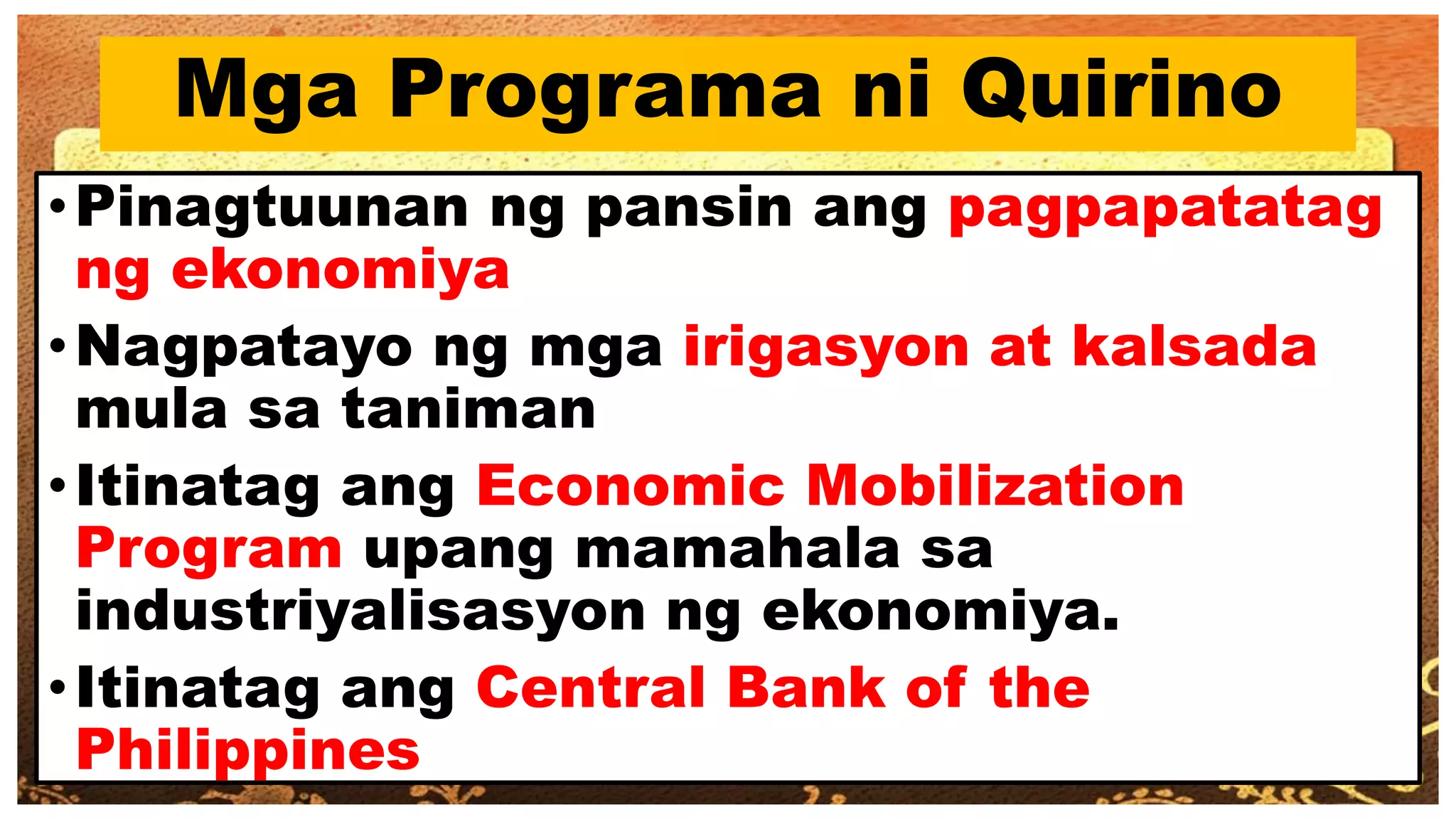 Ang Pamamahala ni Elpidio Quirino.pptx