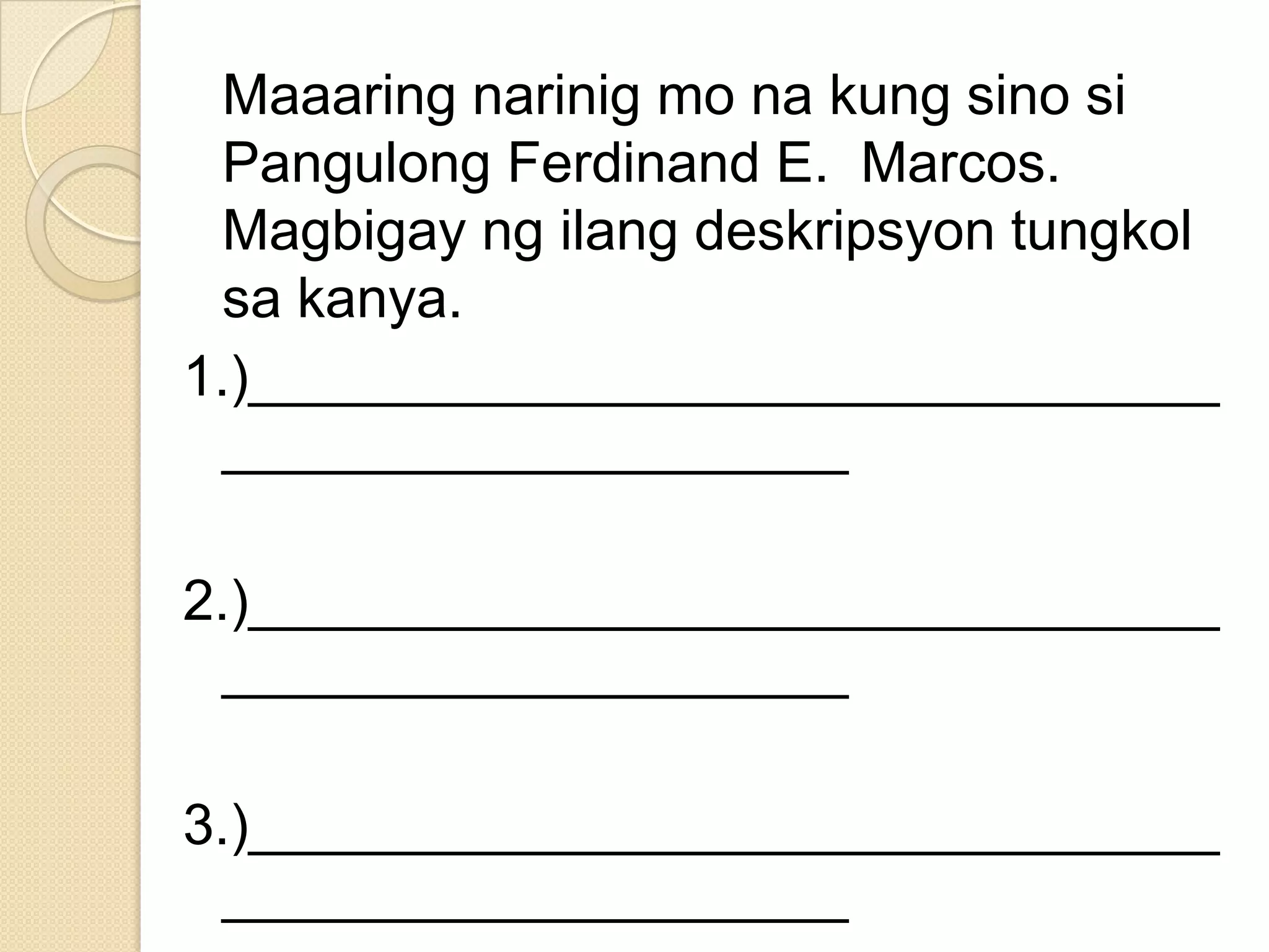 Ang pamamahala ni ferdinand marcos | PPTX