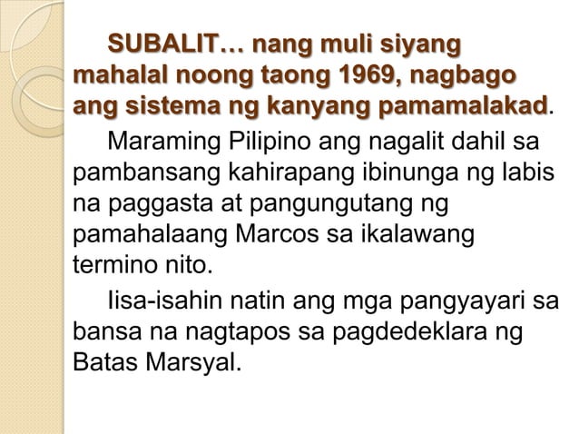 Ang pamamahala ni ferdinand marcos | PPTX