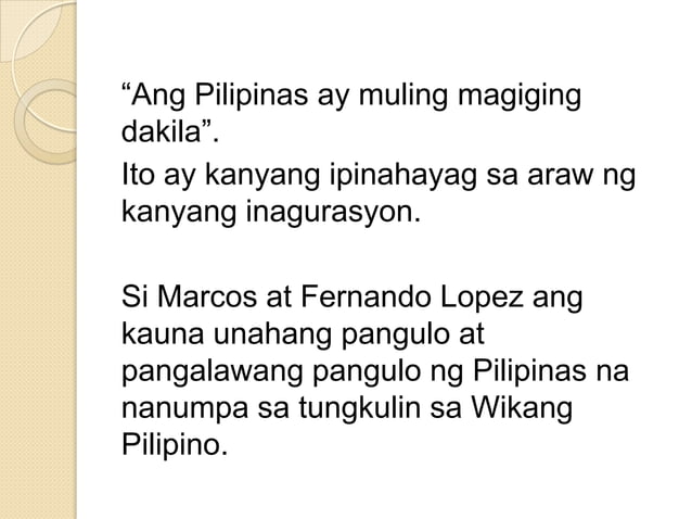 Ang pamamahala ni ferdinand marcos | PPTX