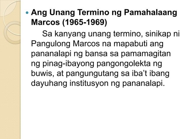 Ang pamamahala ni ferdinand marcos | PPTX