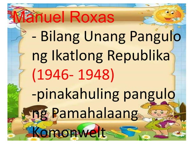 ANG PAMAMAHALA NI MANUEL ROXAS (1).pptx