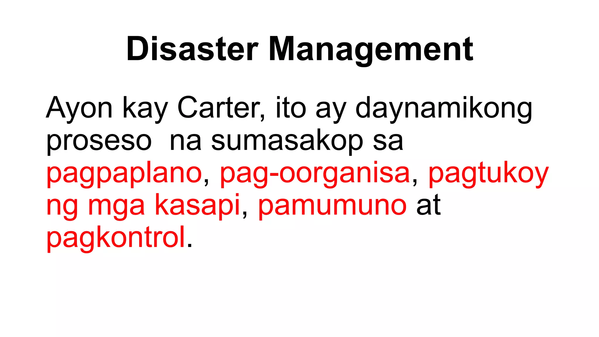 Ang Pamamahala sa Kalamidad (Disaster Management).pptx