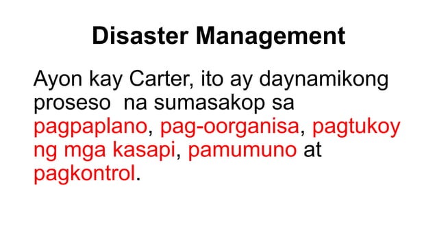 Ang Pamamahala sa Kalamidad (Disaster Management).pptx