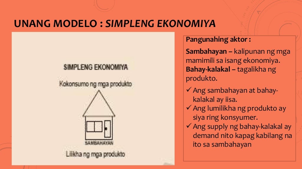 Ekonomiks Una At Ikalawang Modelo Sa Paikot Na Daloy
