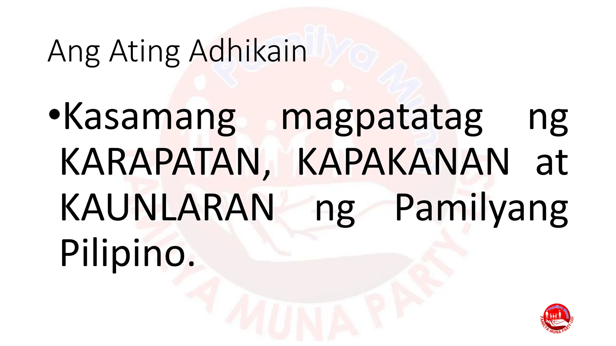 Ang PAMILYA MUNA family first family.pptx
