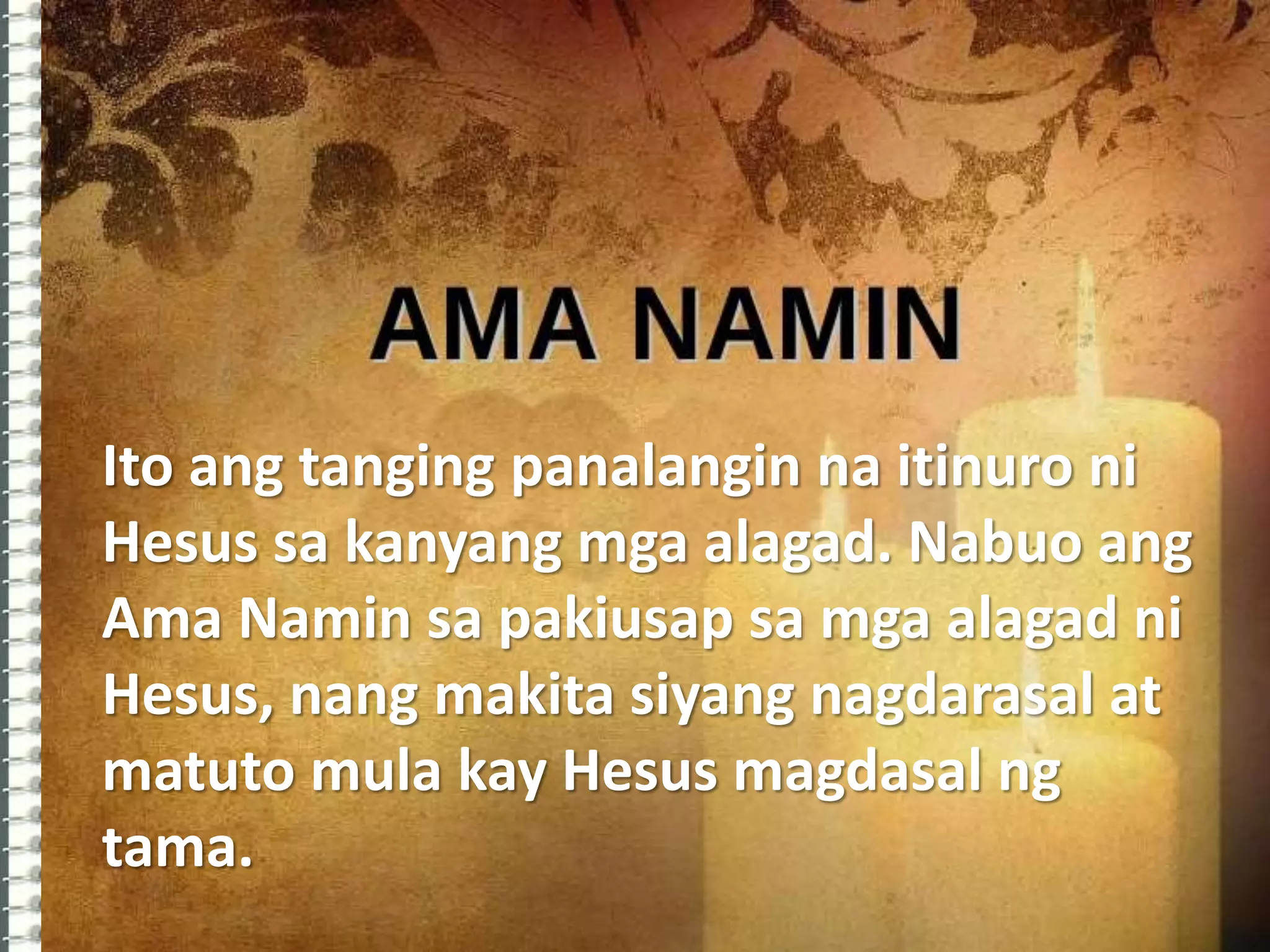 Ang Panalangin ng Buhay Kristiano | PPTX