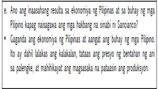 Ang pananaw ni gregorio sancianco sa progreso | PPTX