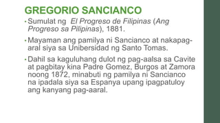 Ang pananaw ni gregorio sancianco sa progreso | PPTX