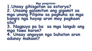 Ang Pana ug ang Unang mga Pilipino | PPTX