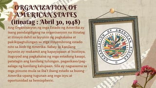 Ang Iba't Ibang Pandaigdigang Organisasyon | PPT