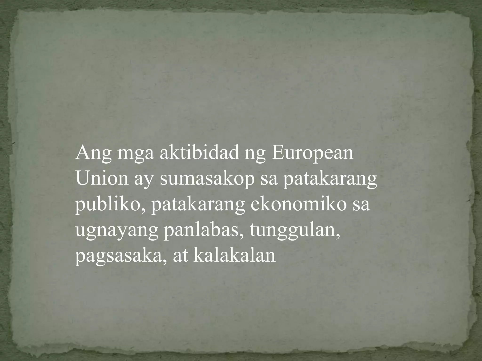 MGA ORGANISASYONG PANDAIGDIGAN | PPTX