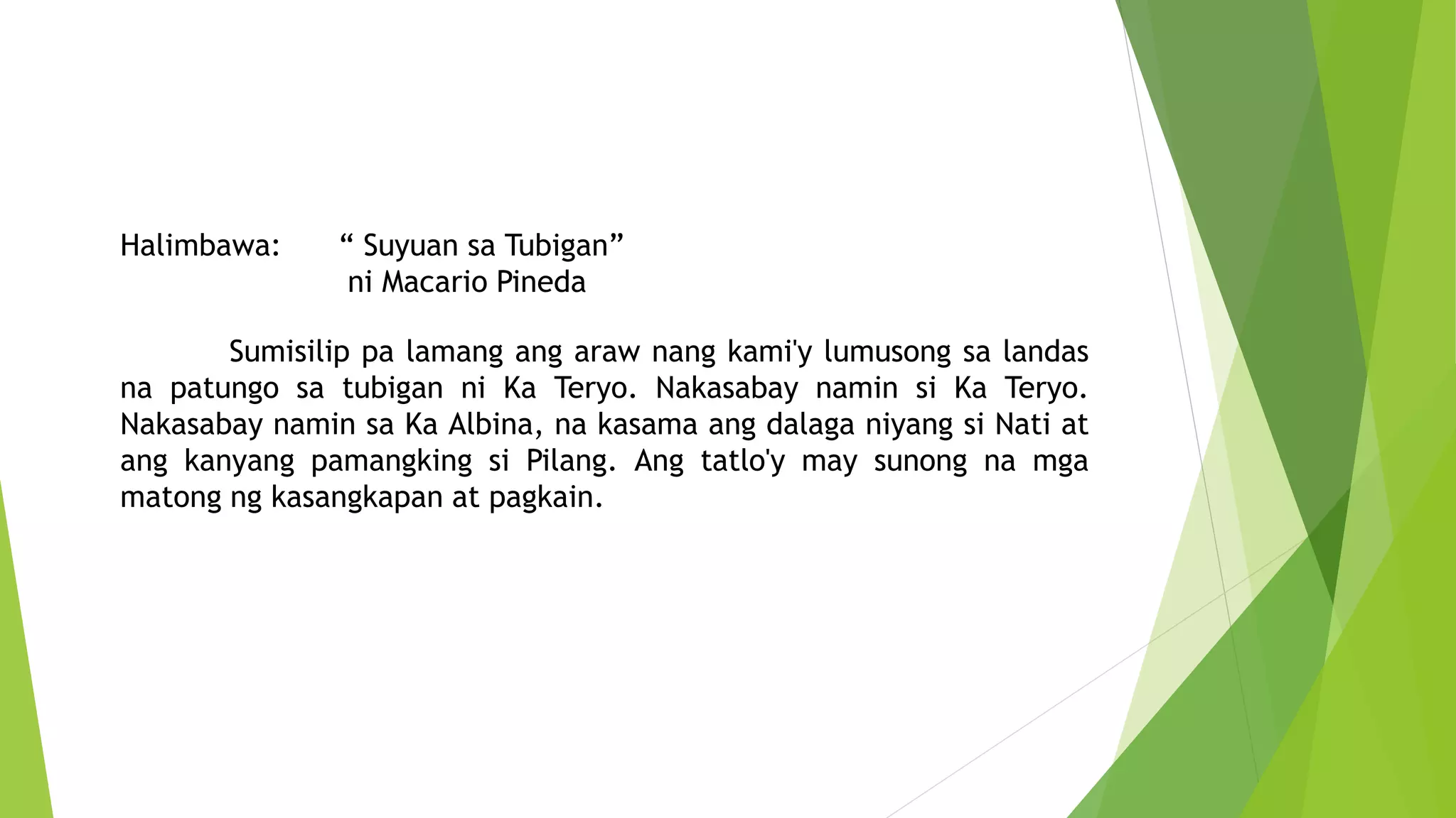 Mga Uri ng Paningin sa Maikling Kwento | PPTX