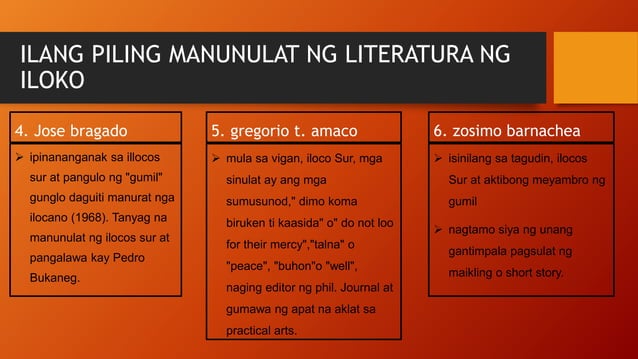 ANG Panitikan ng ilocano sa ilocos norte region | PPTX