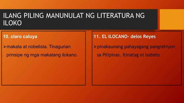 ANG Panitikan ng ilocano sa ilocos norte region | PPTX