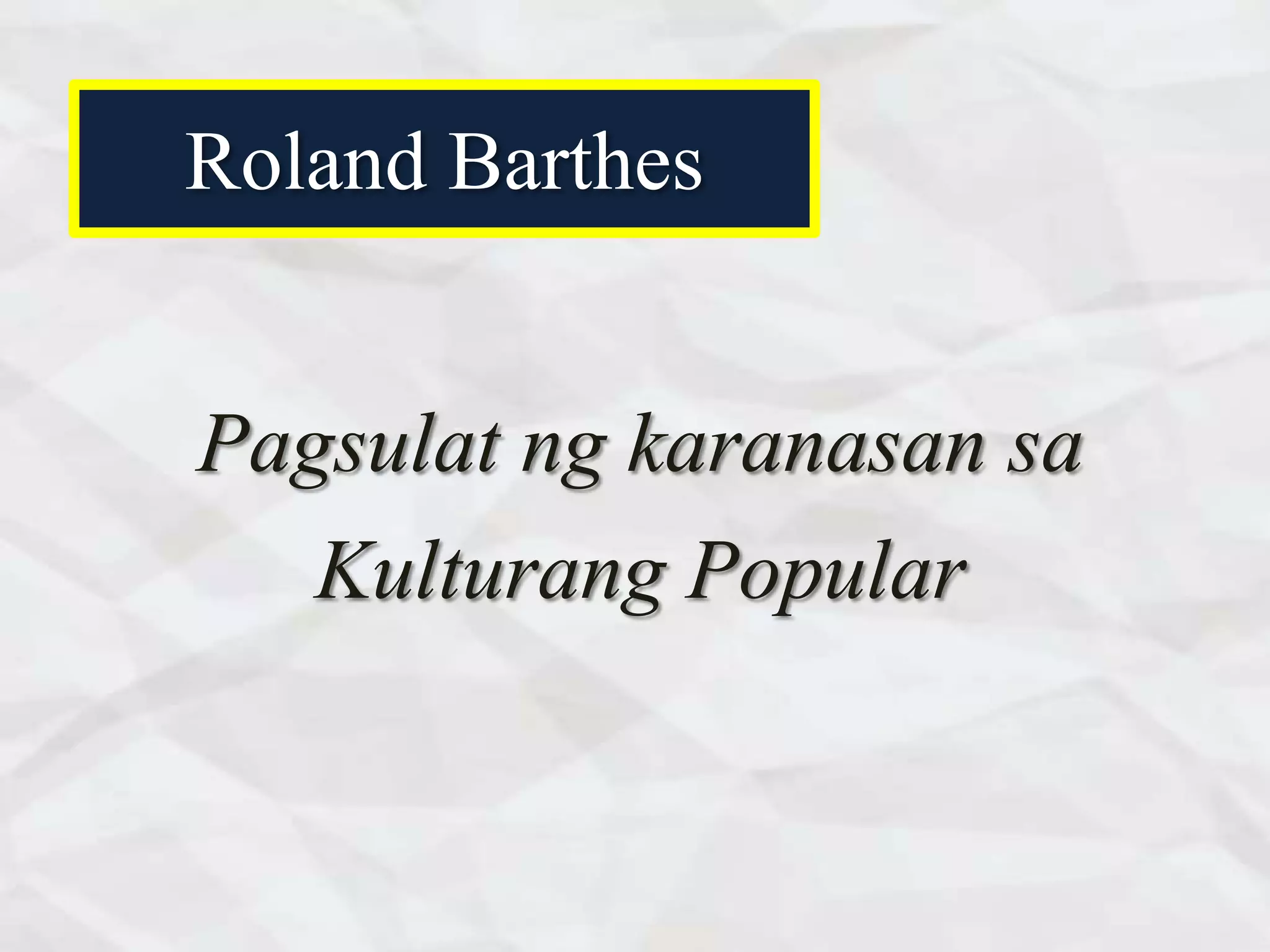Ang panitikang popular at pagsulat ng kasaysayan ng | PPTX